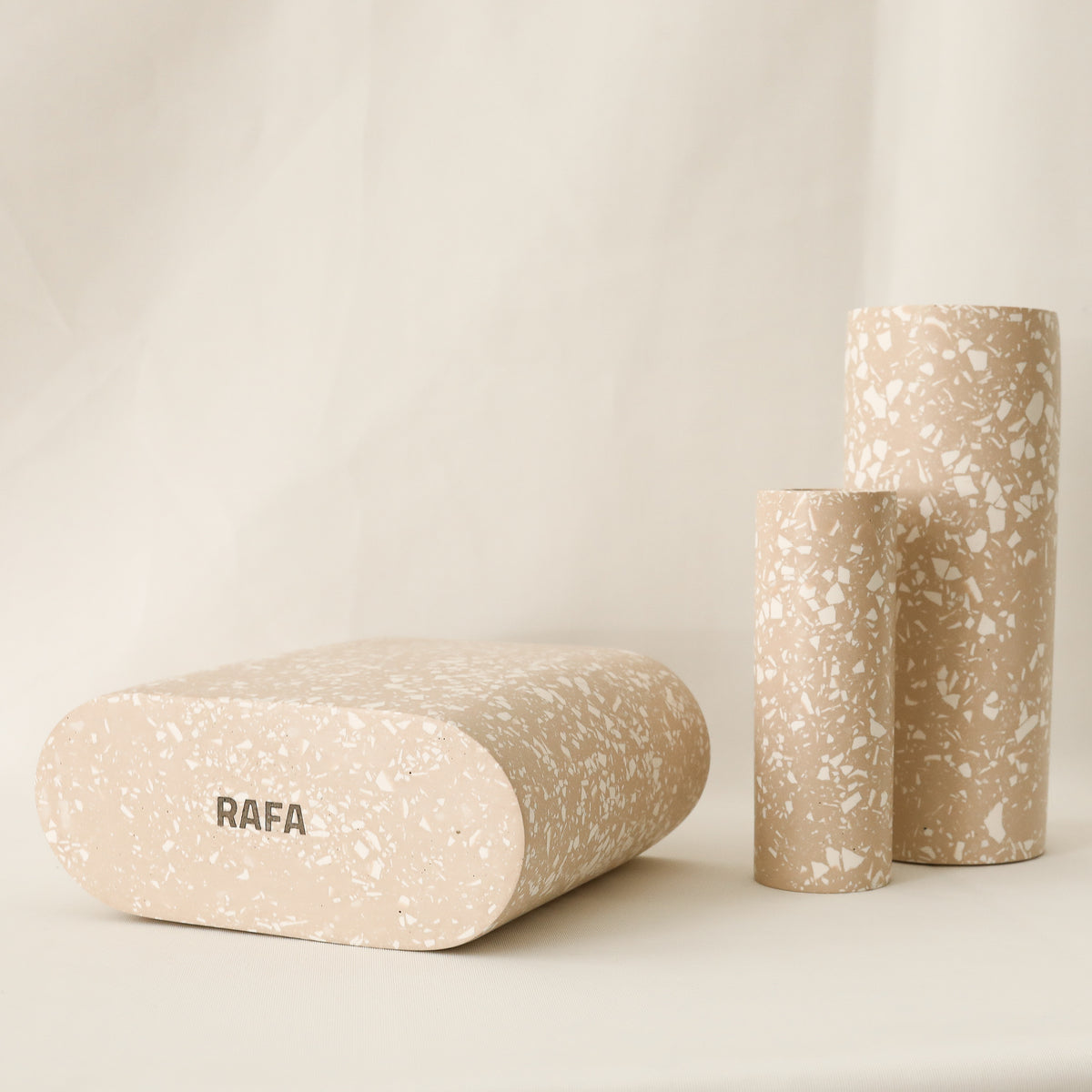 OVAL Terrazzo Vase – rafa terrazzo objects